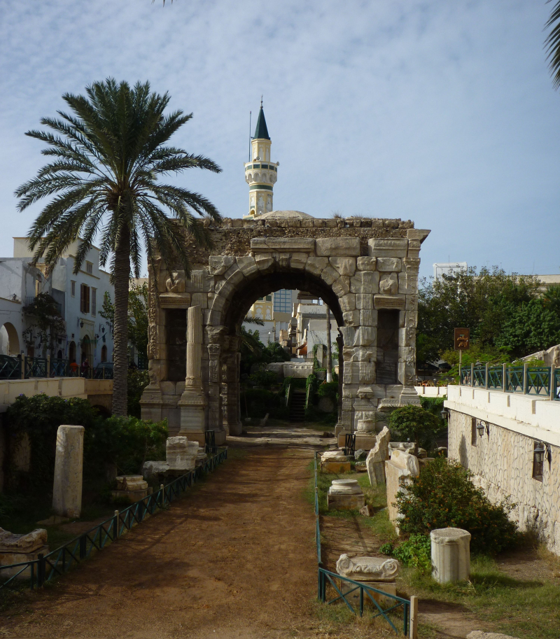 Community Uses of the Marcus Aurelius Arch in Tripoli Before and After ...